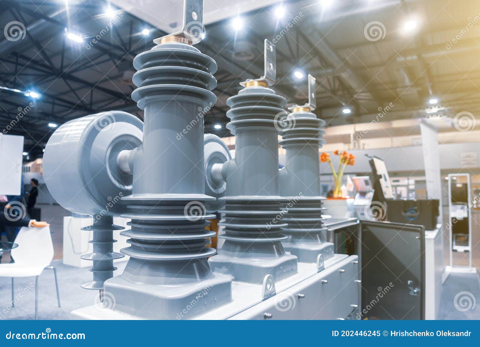 Column Switches for Input Switchgear. Power Electrical Disconnect Stock ...