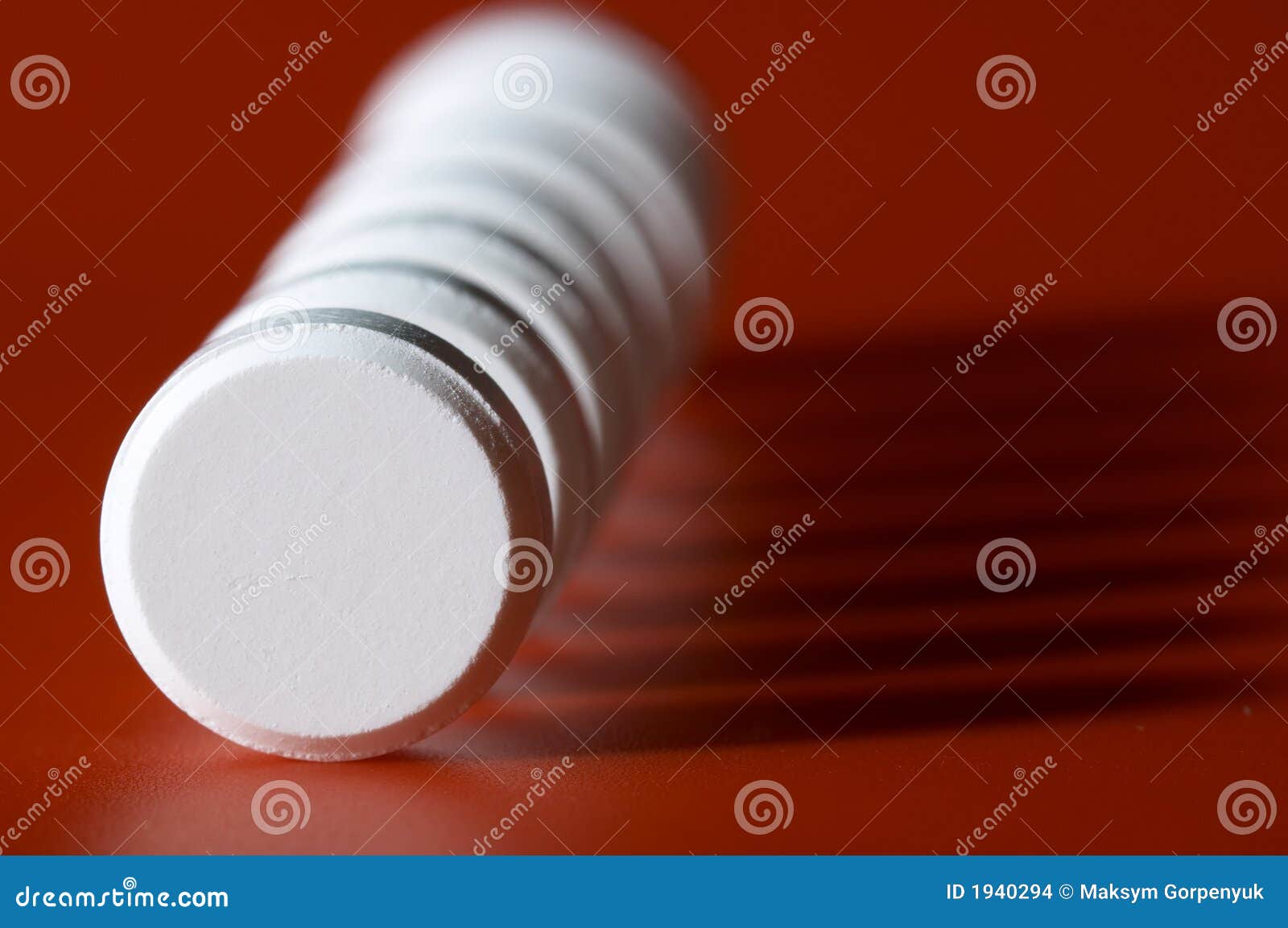 Column of Tablets with Shadow Stock Photo - Image of depressant ...