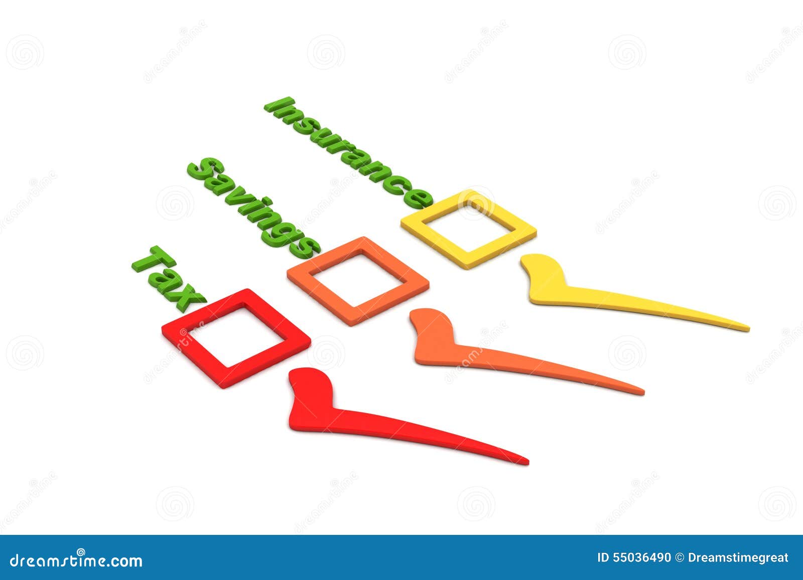 Column and tick mark stock illustration. Illustration of approve - 55036490