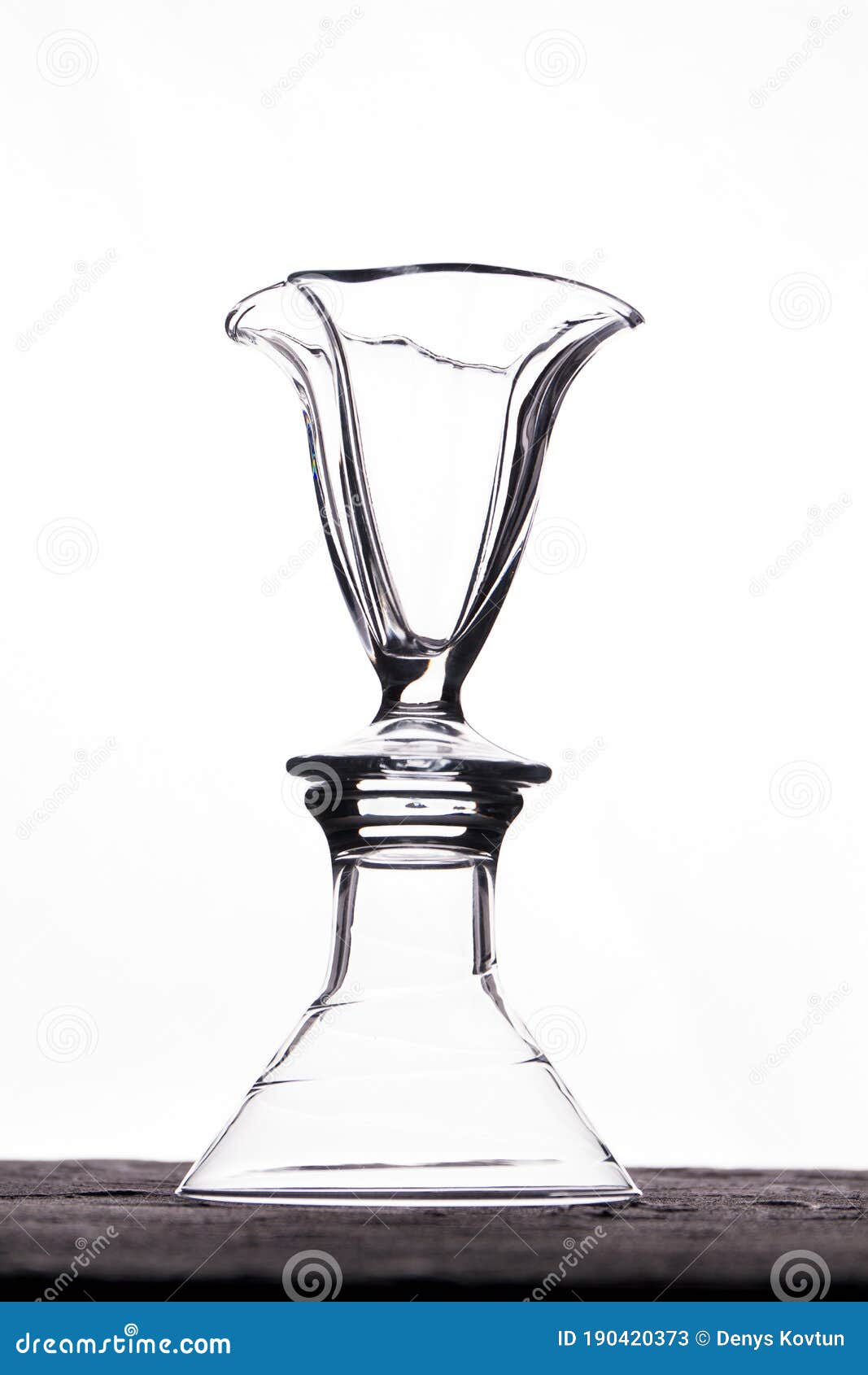 Column of Two Curved Glass Cups. Stock Image - Image of curve, dairy ...