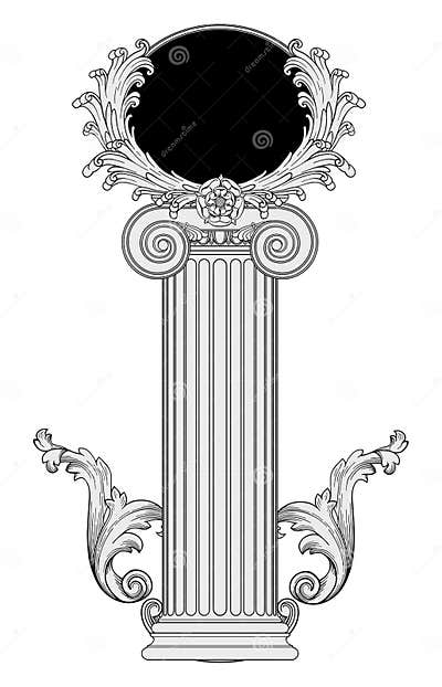 Column vector stock vector. Illustration of architecture - 7730380