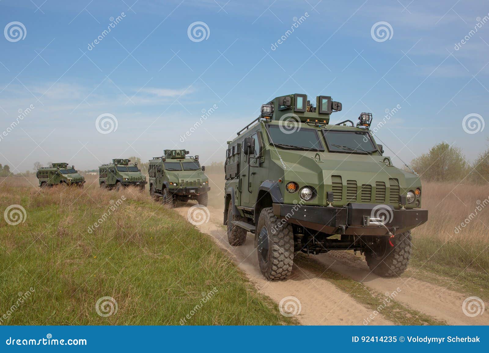 A Column of Vehicles at the Demonstration Stock Image - Image of ...