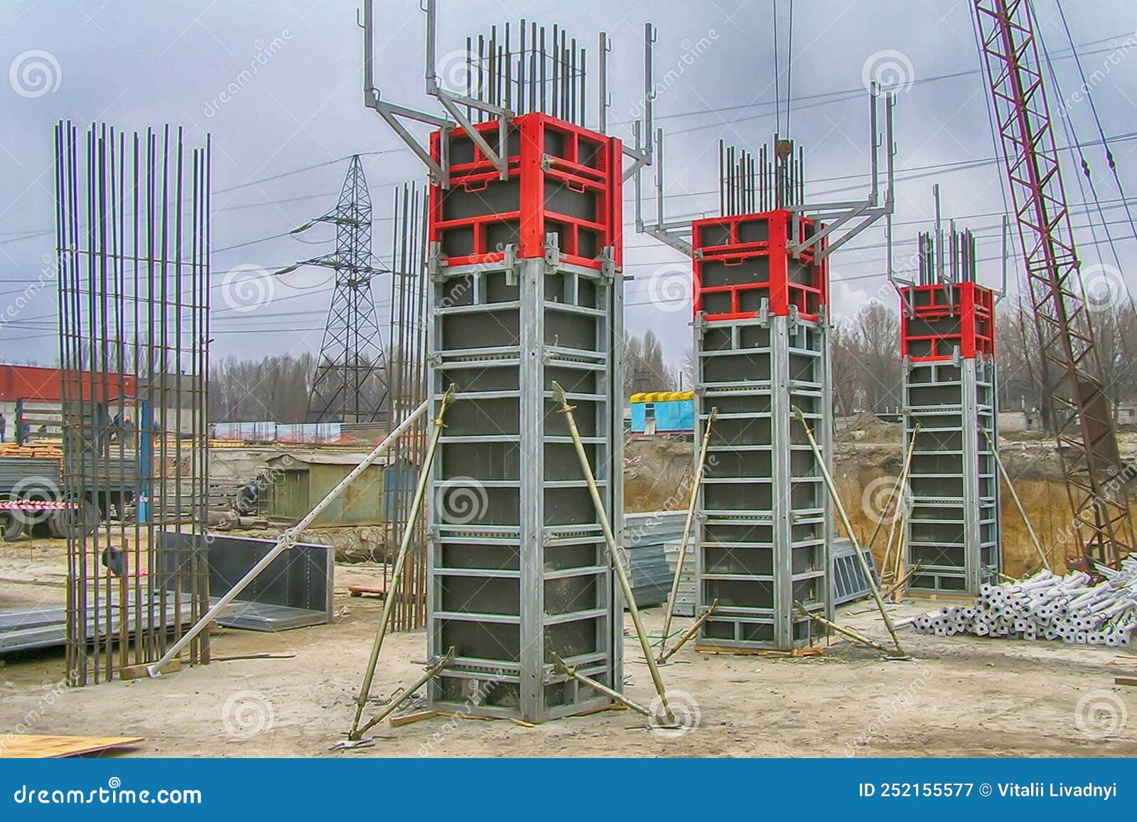 Wall Formwork Panels Stock Photo | CartoonDealer.com #252868368