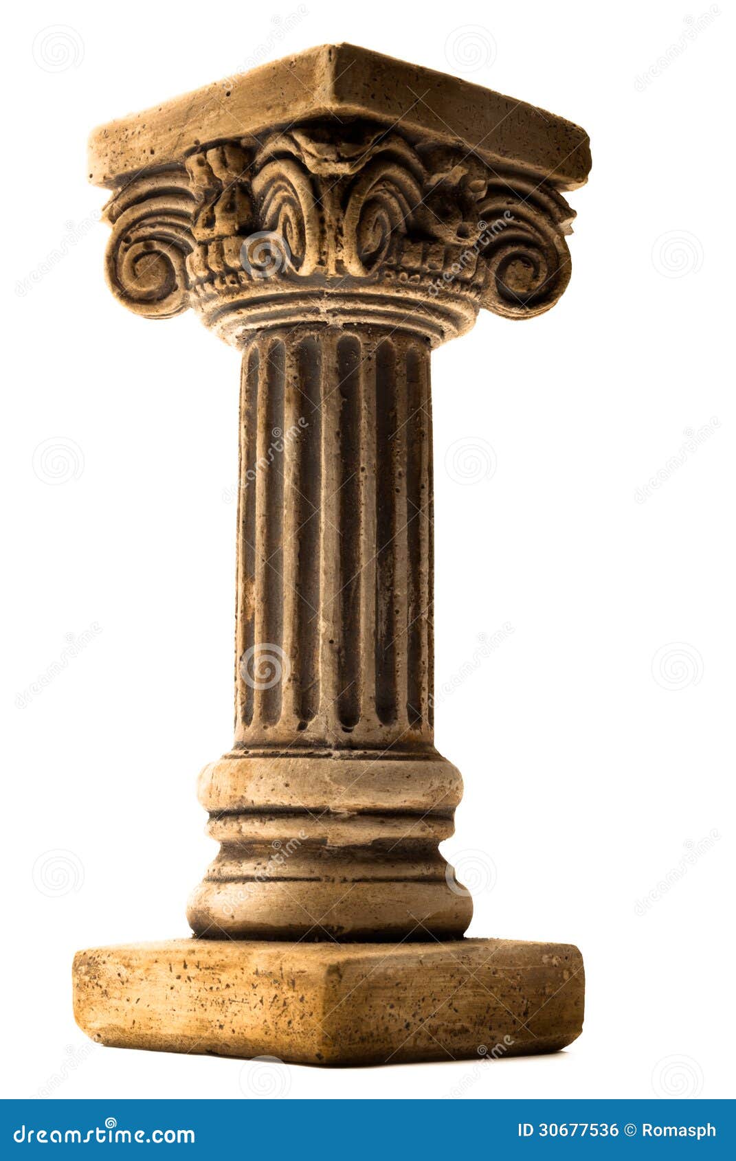 Column on white background stock photo. Image of antique - 30677536