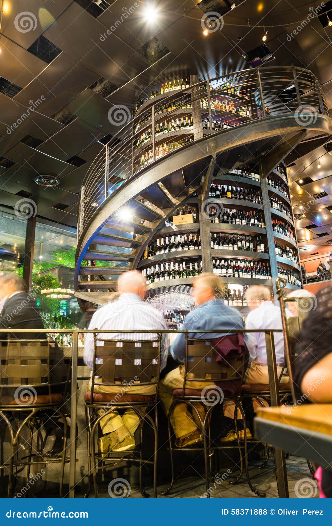 Column wine bar editorial stock photo. Image of stacked - 58371888