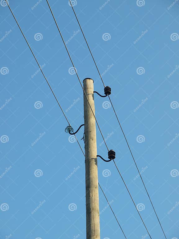 Column and wires stock image. Image of current, nature - 14435631