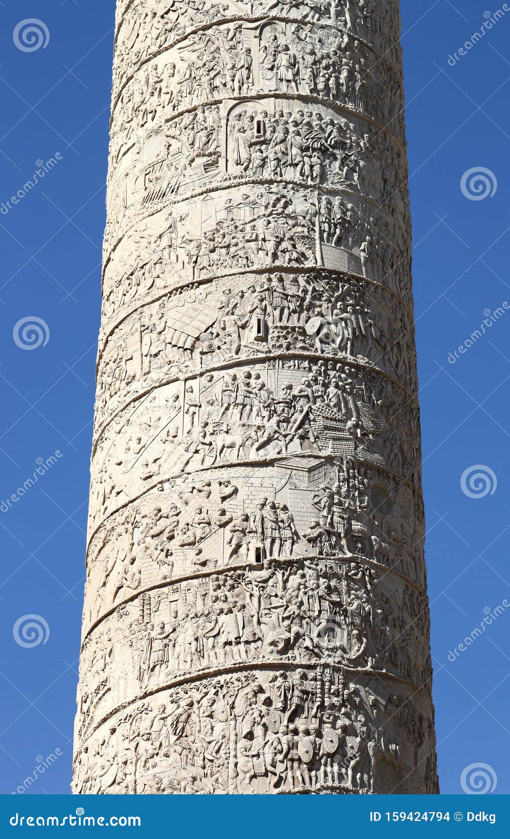 Columna De Trajano, Roma - Italia Foto de archivo - Imagen de italiano ...
