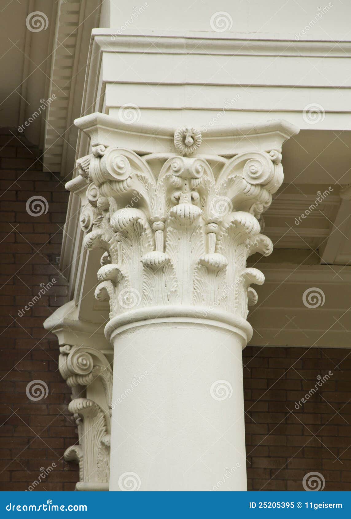 Columna del Corinthian imagen de archivo. Imagen de orden - 25205395