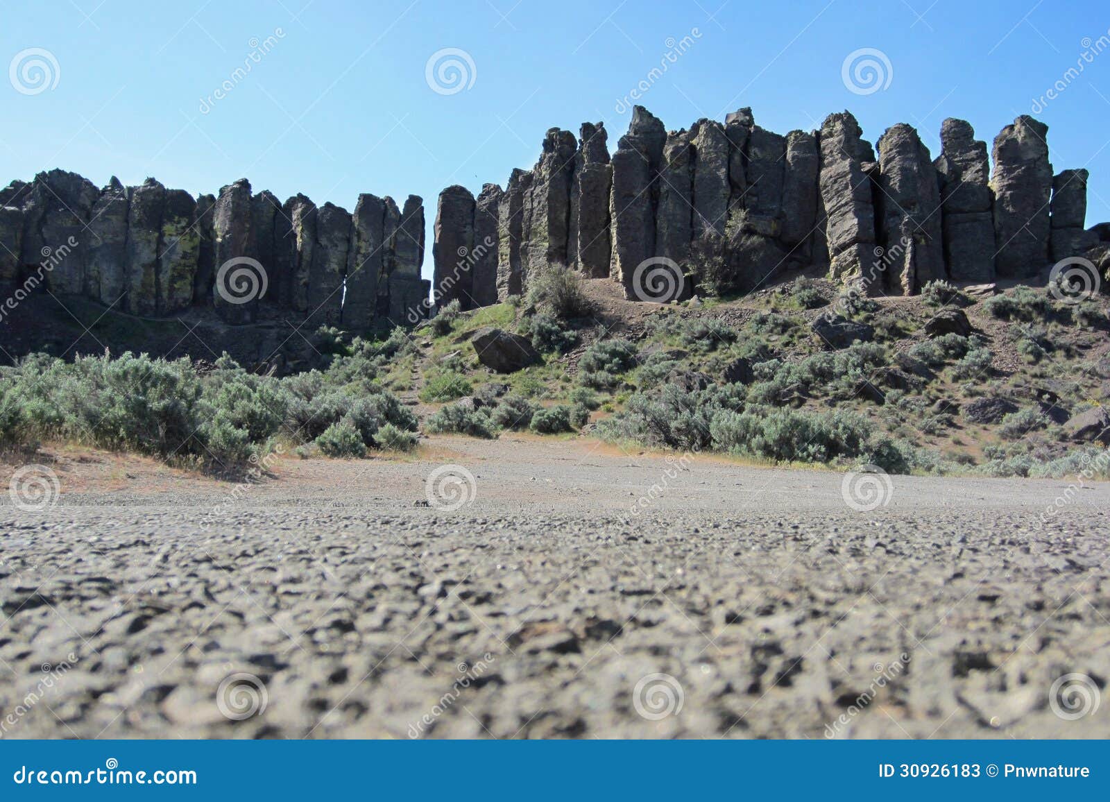 Columnar Basalt Pillars stock image. Image of formation - 30926183