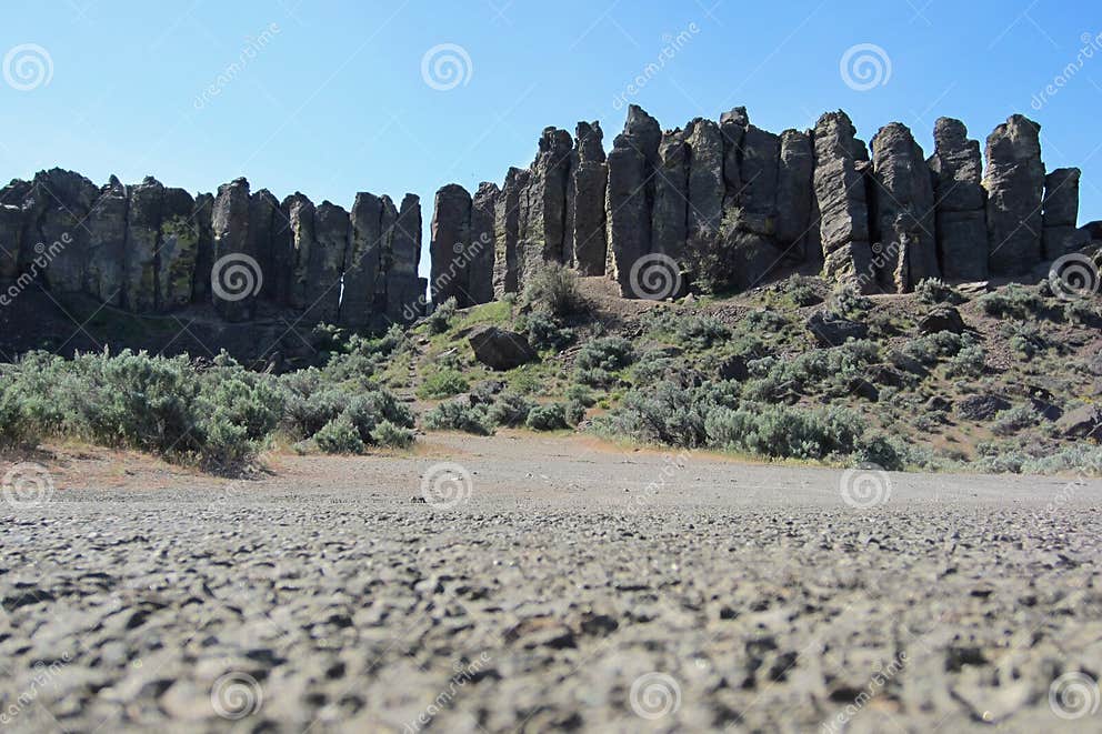 Columnar Basalt Pillars stock image. Image of formation - 30926183