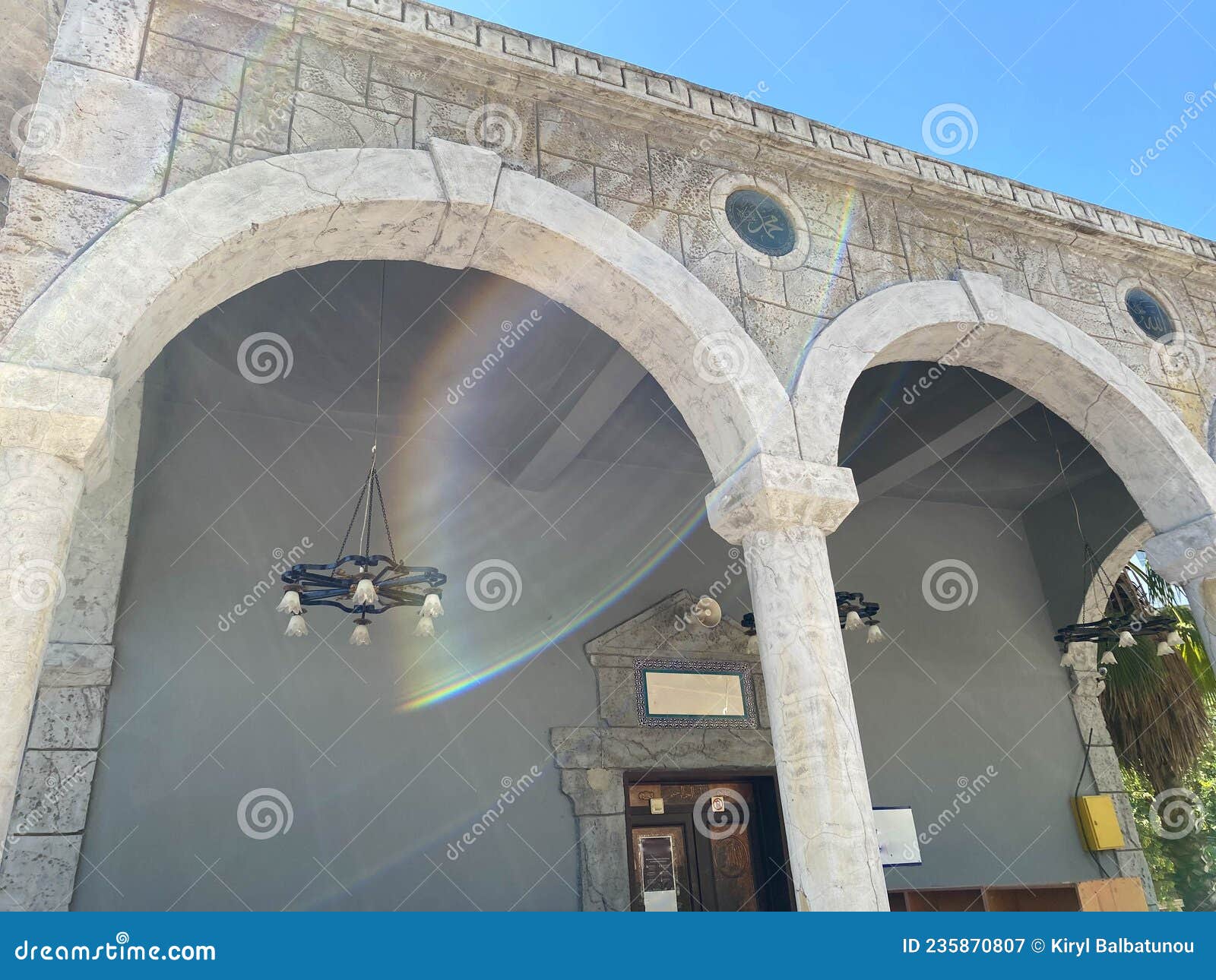 Columnas Con Arcos En Un Arco De Pared Imagen de archivo - Imagen de ...