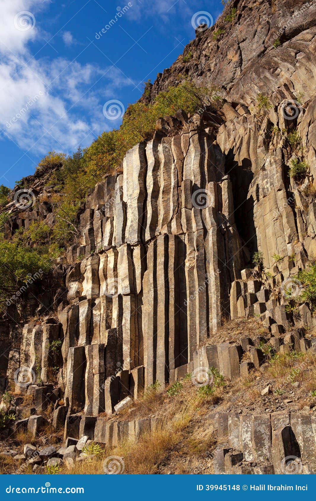 Columnas del basalto foto de archivo. Imagen de refrescado - 39945148