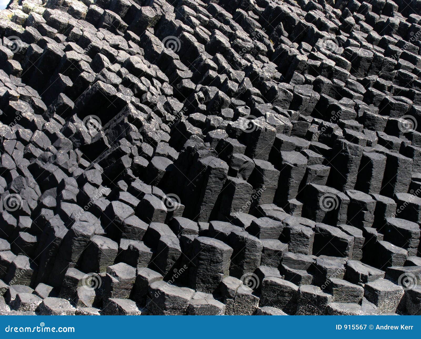 Columnas del basalto imagen de archivo. Imagen de lava - 915567