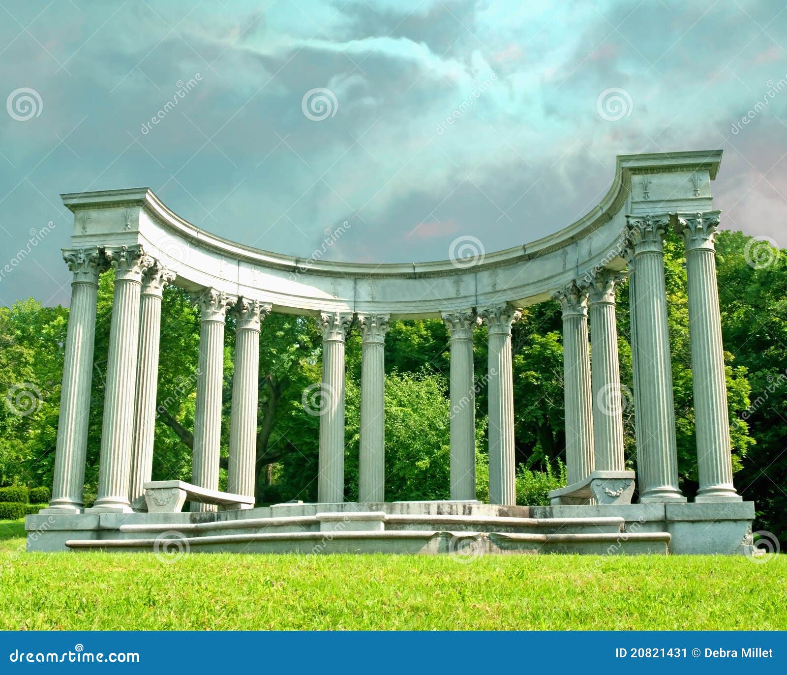 Columnas Griegas Del Estilo Imagen de archivo - Imagen de pasado ...