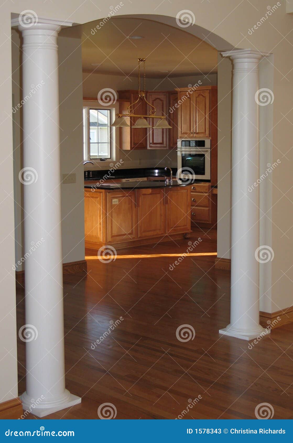 Columned archway stock image. Image of interior, luxury - 1578343
