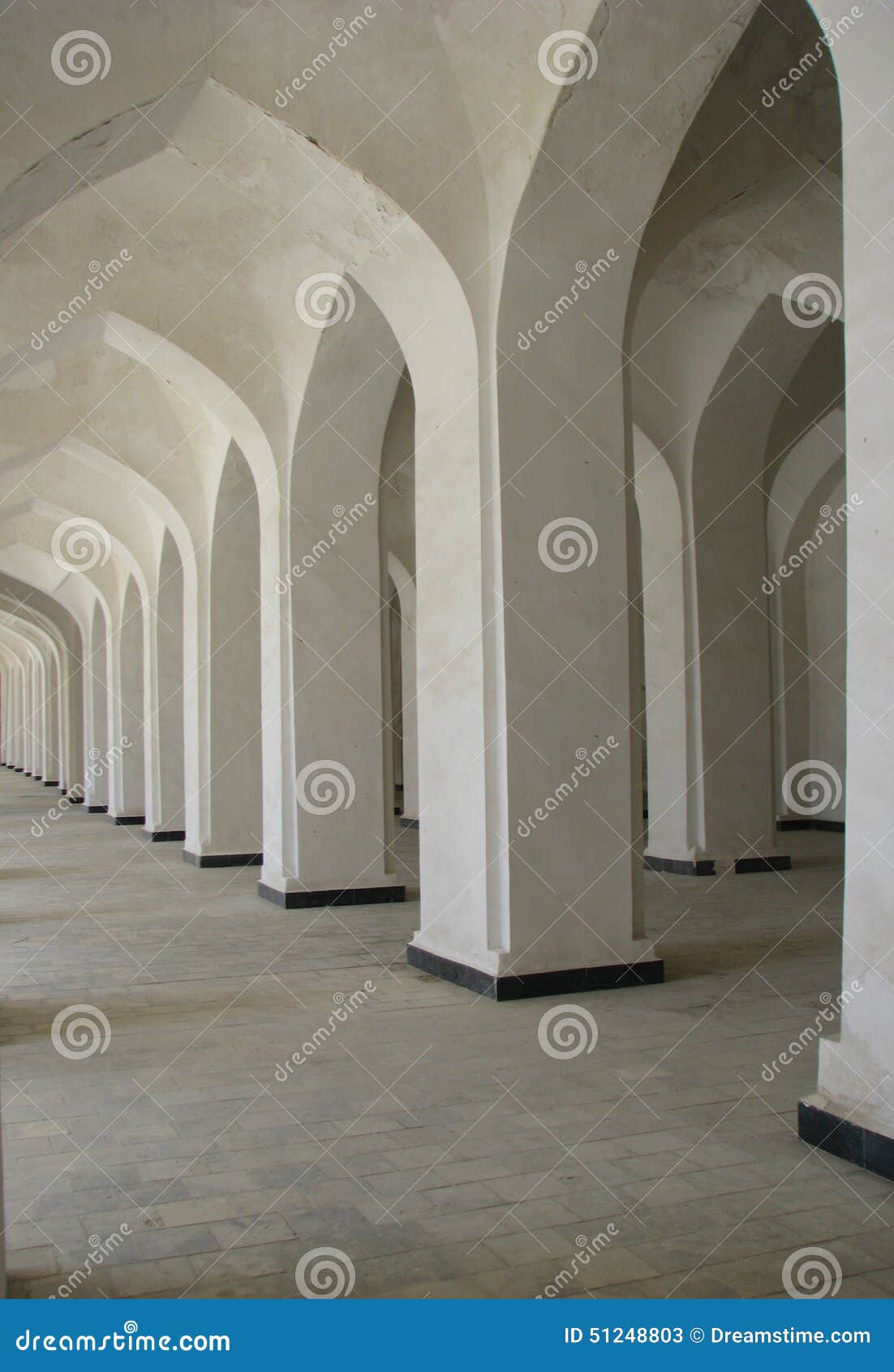 Columned gallery stock image. Image of arch, colonnade - 51248803