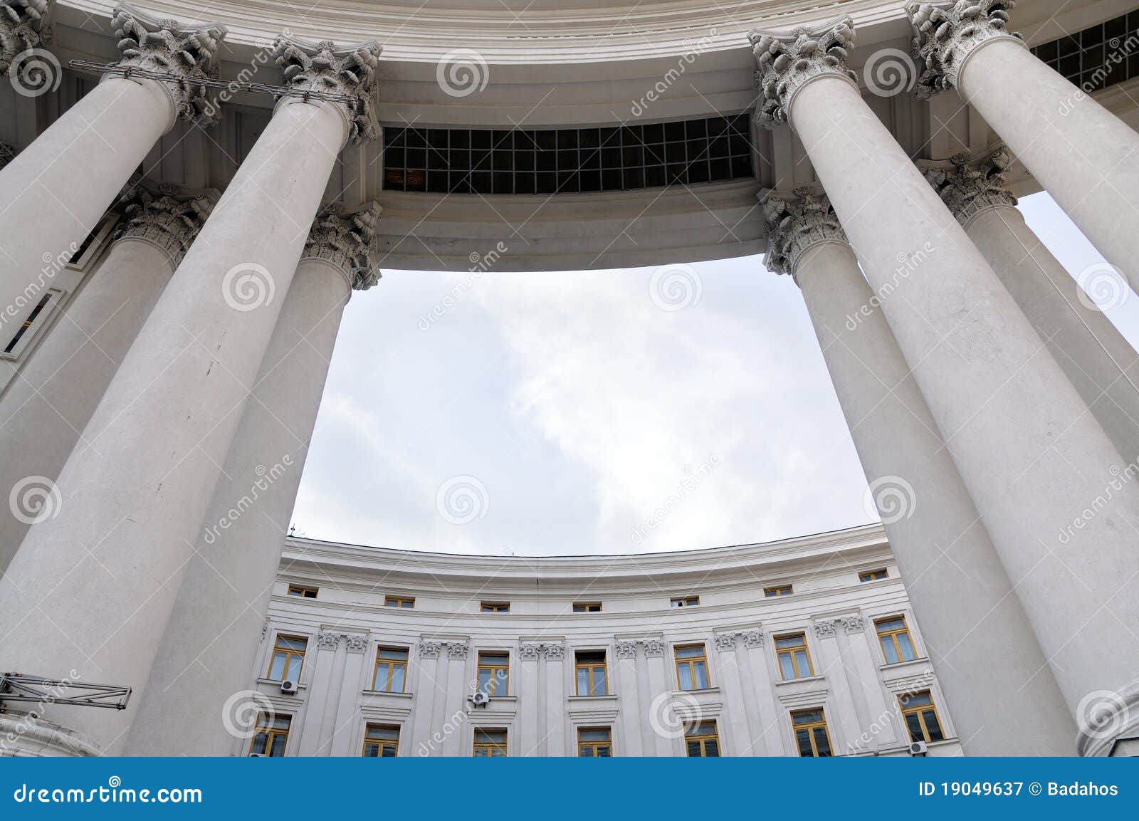Columns stock image. Image of concrete, pillars, diagonal - 19049637