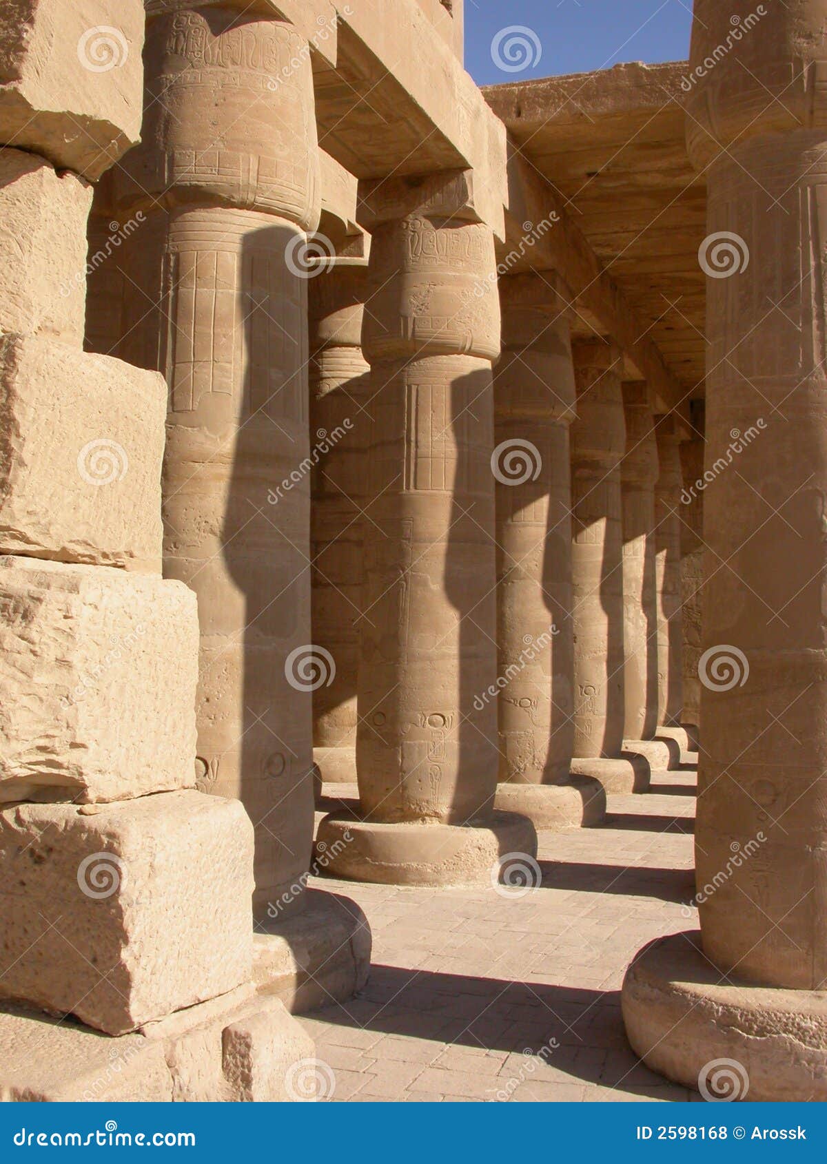 Columns stock photo. Image of desert, temple, ancient - 2598168