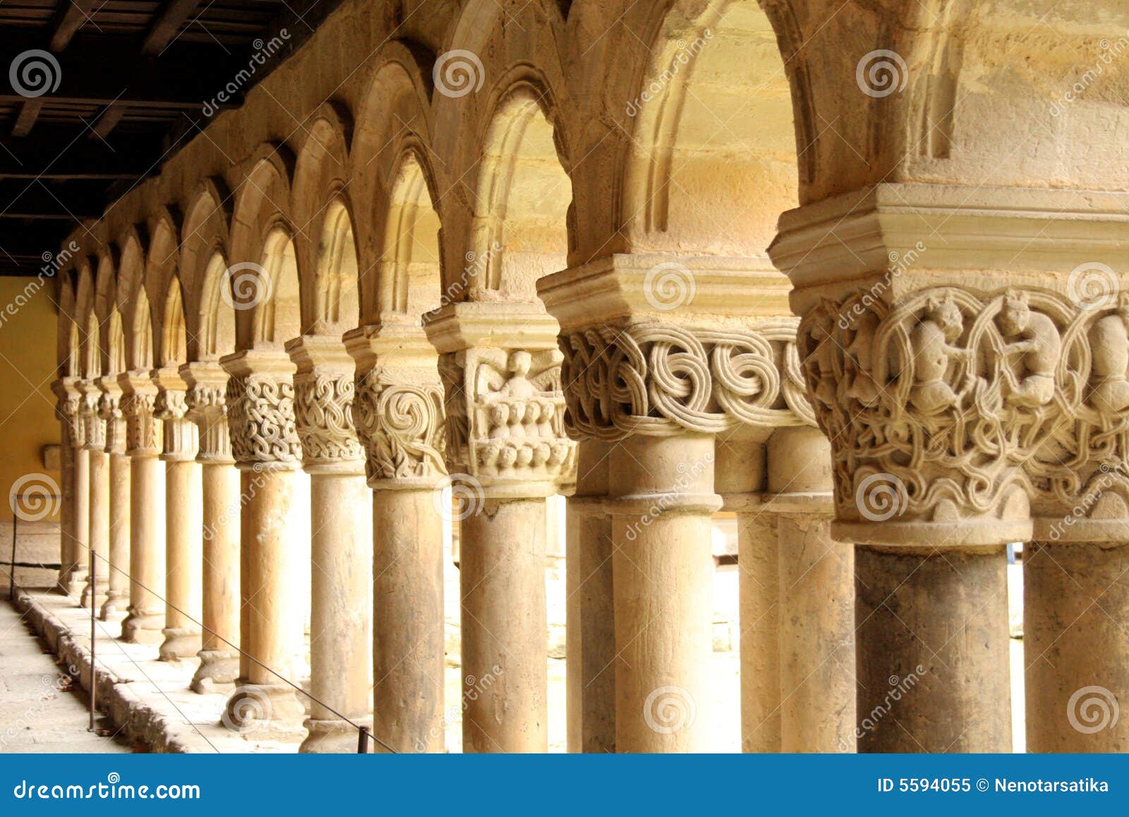 Columns stock image. Image of cathedral, monastery, details - 5594055