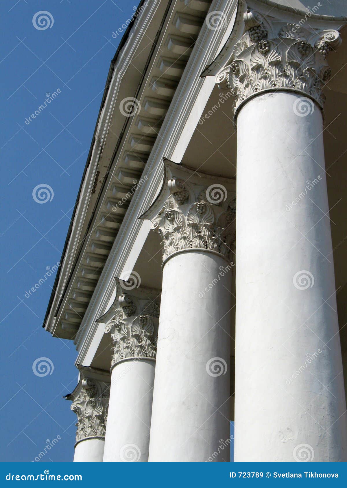 Columns stock image. Image of classical, floral, architecture - 723789