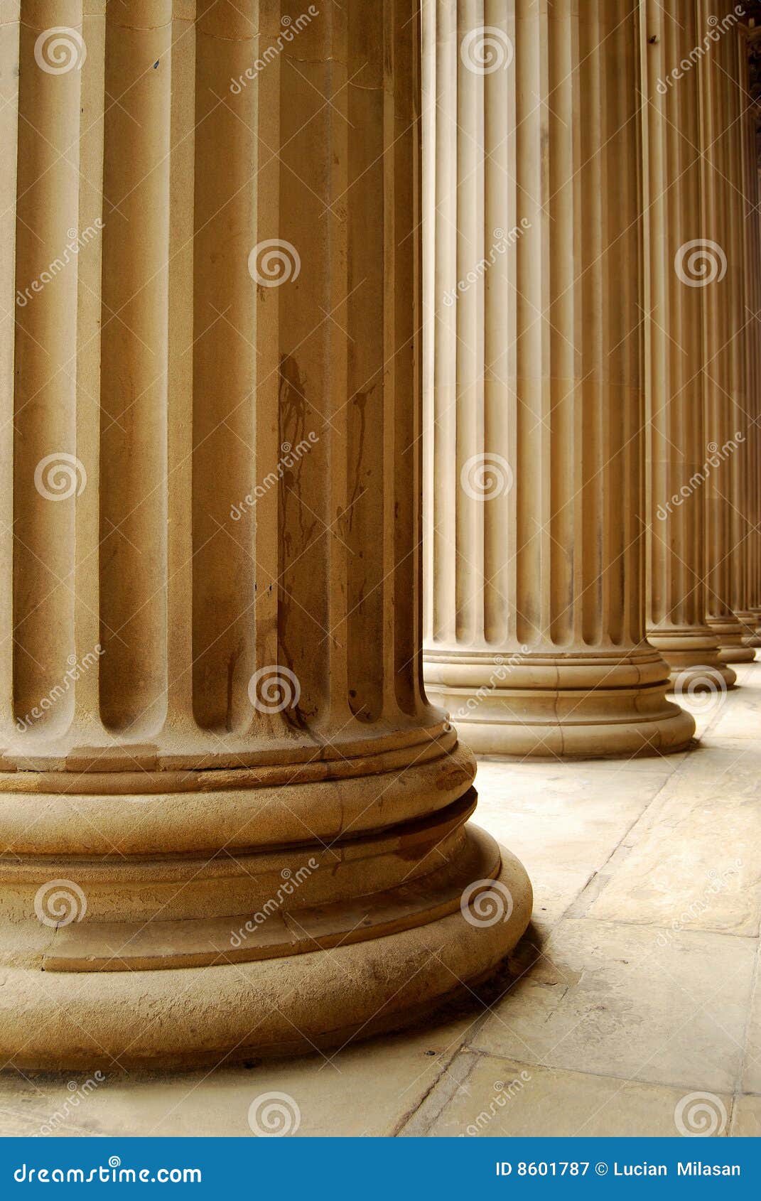 Columns stock image. Image of building, line, construction - 8601787