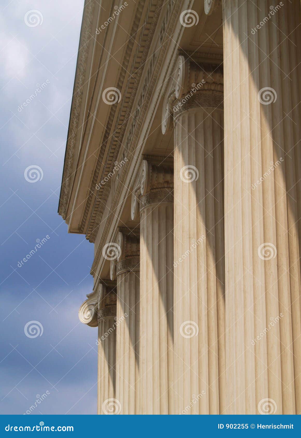 Columns stock image. Image of columns, detail, ionic, cloud - 902255