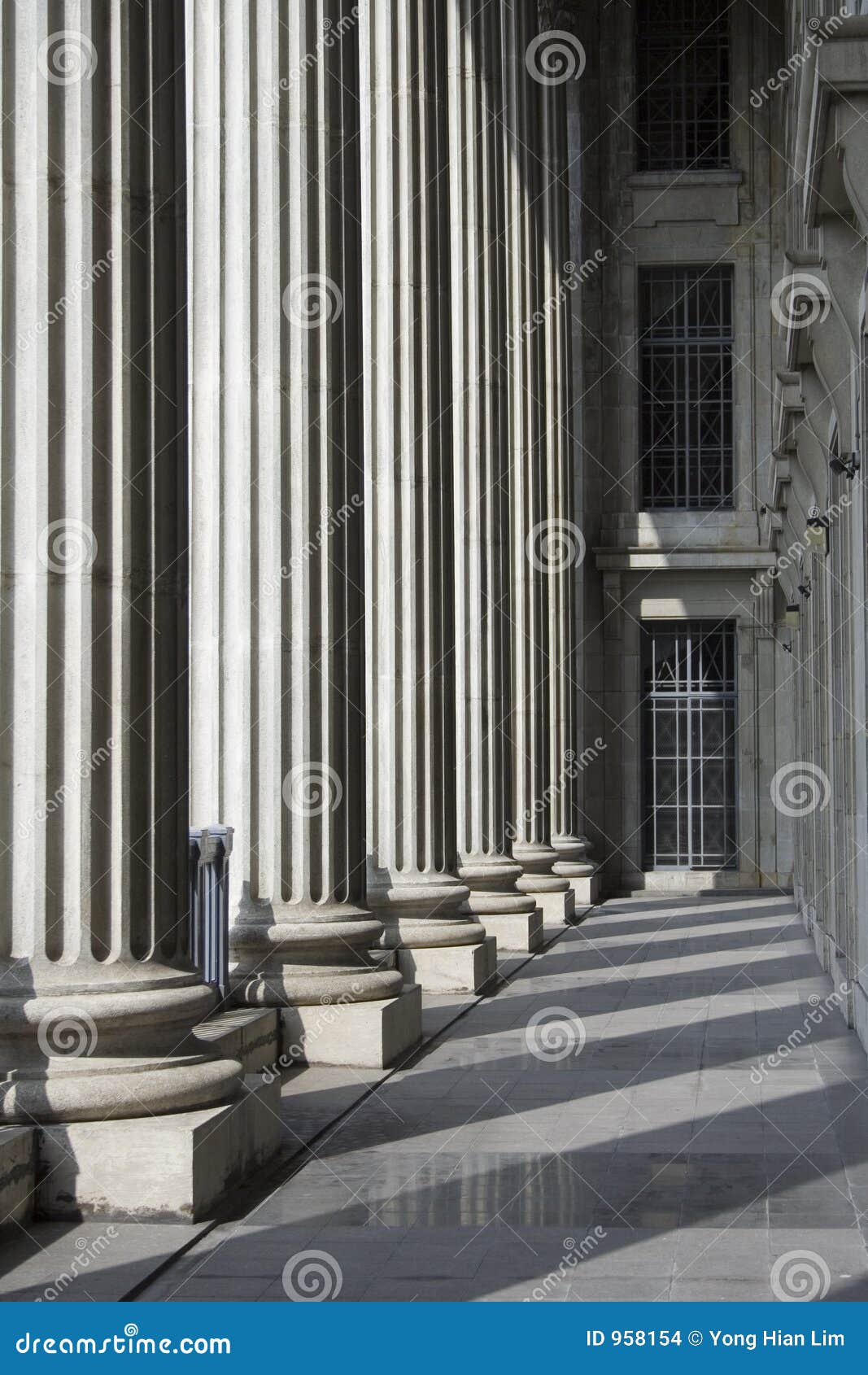 Columns stock photo. Image of landmark, line, shadow, column - 958154