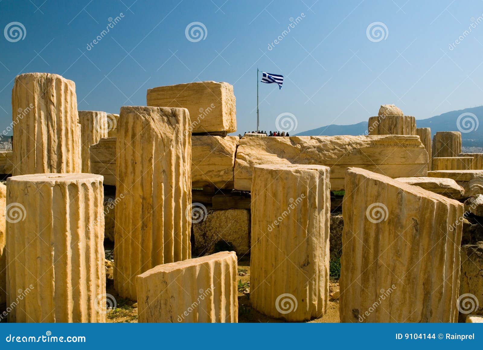 Columns of the Acropolis stock photo. Image of parthenon - 9104144
