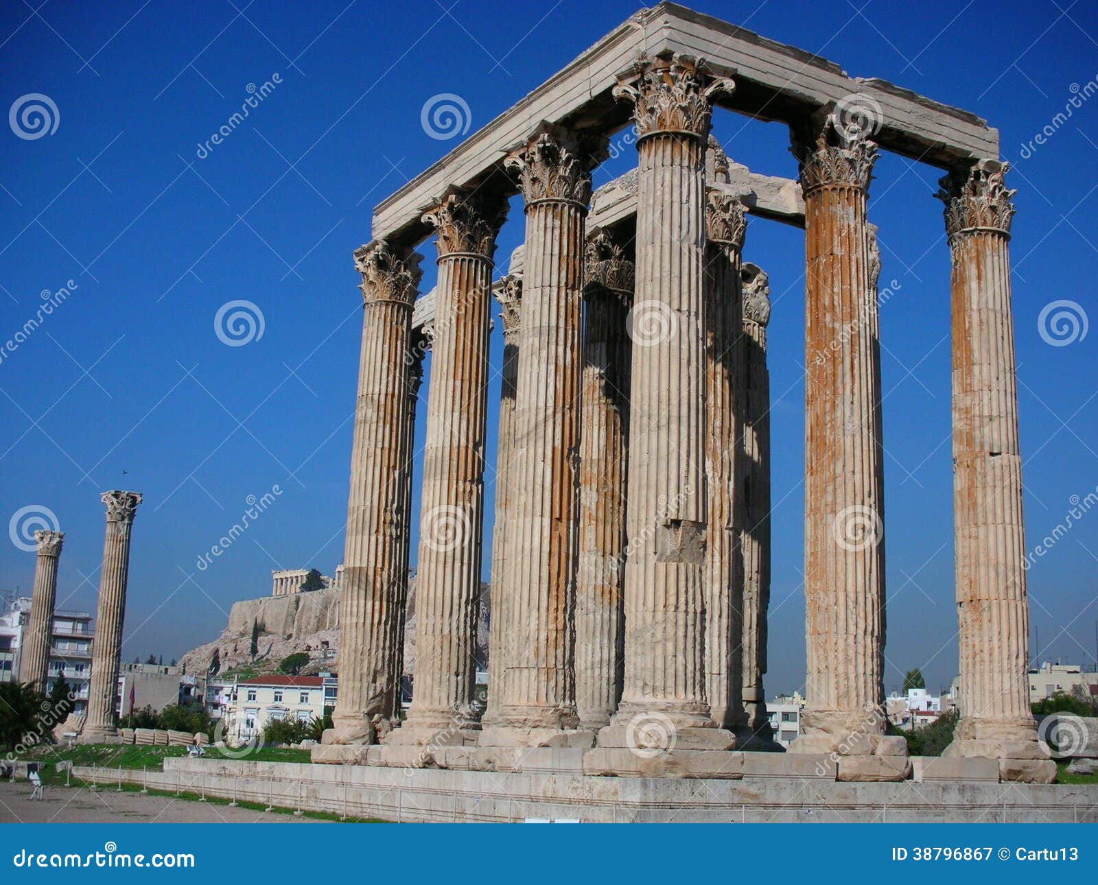 Columns editorial photography. Image of parthenon, city - 38796867