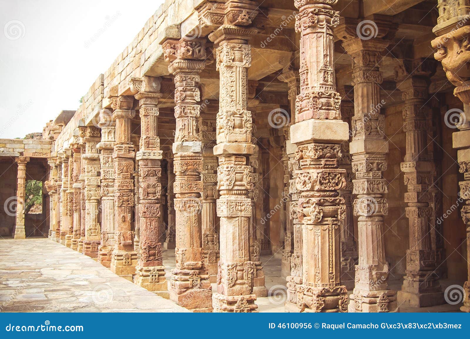 Columns in Agra stock photo. Image of people, columns - 46100956