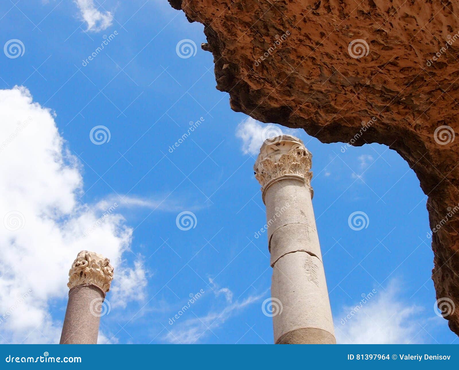 Columns of Ancient Carthage Stock Photo - Image of support, remained ...