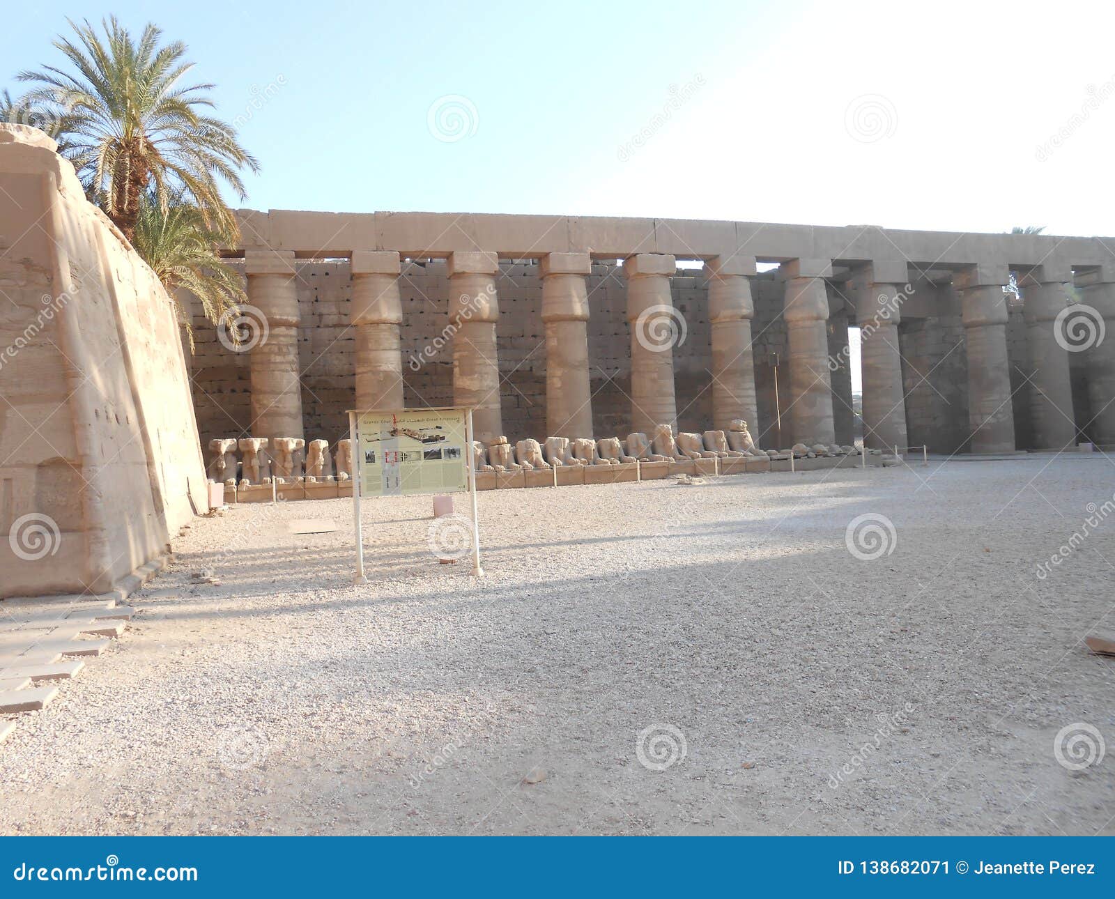 Columns of an Ancient Monument of the Ancient Egyptians. Stock Image ...