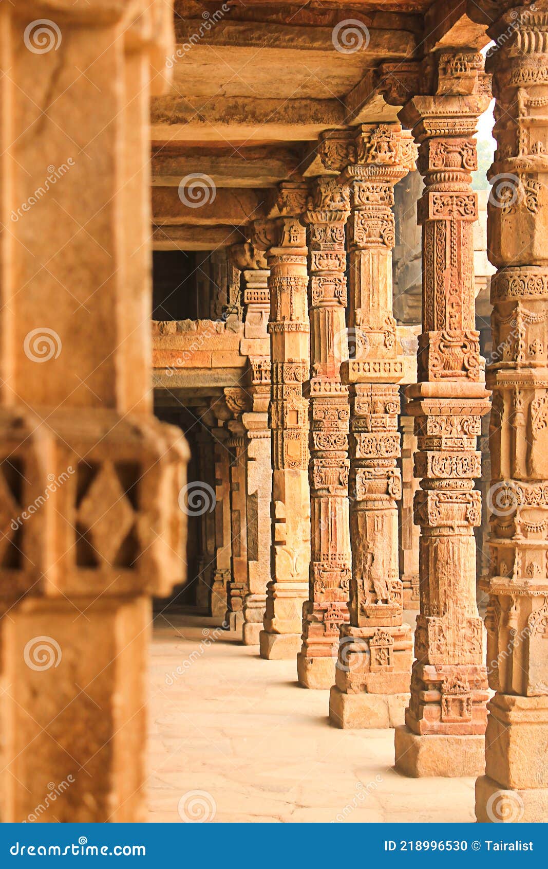 Columns of an Ancient Temple Stock Photo - Image of asia, mosque: 218996530