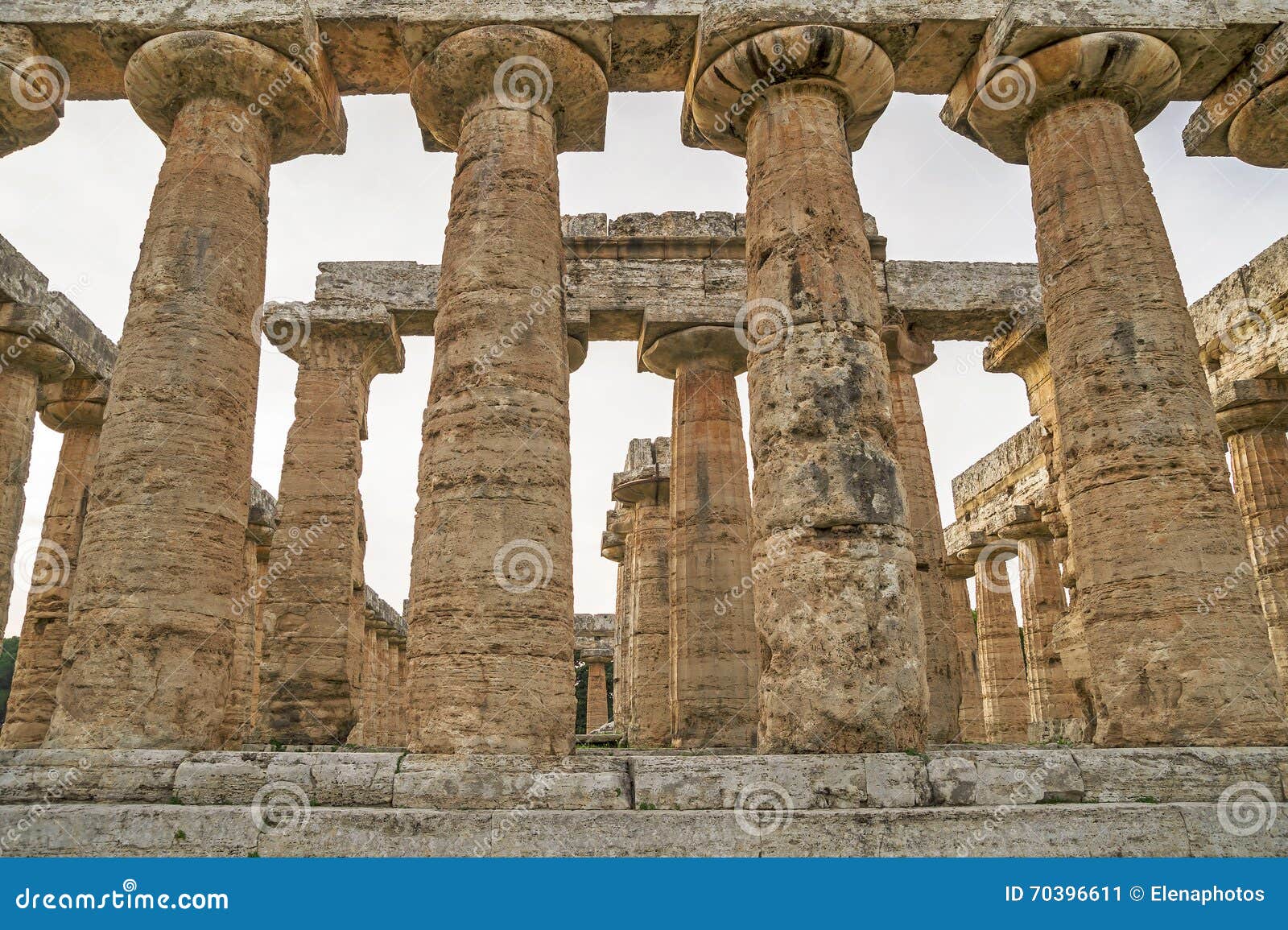 Columns of an Ancient Temple Stock Image - Image of athena, countries ...