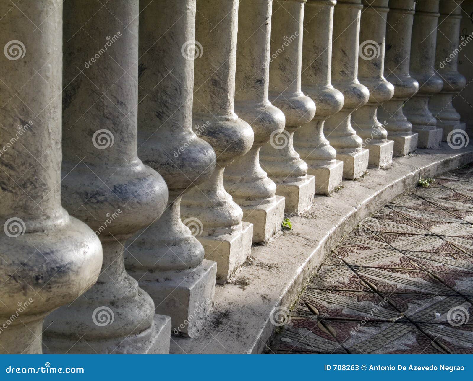 Columns in arc stock image. Image of ancient, supports - 708263