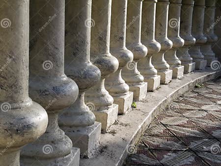 Columns in arc stock image. Image of ancient, supports - 708263