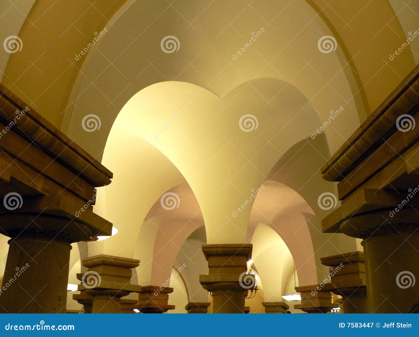 Columns Arched stock image. Image of abstract, ceiling - 7583447
