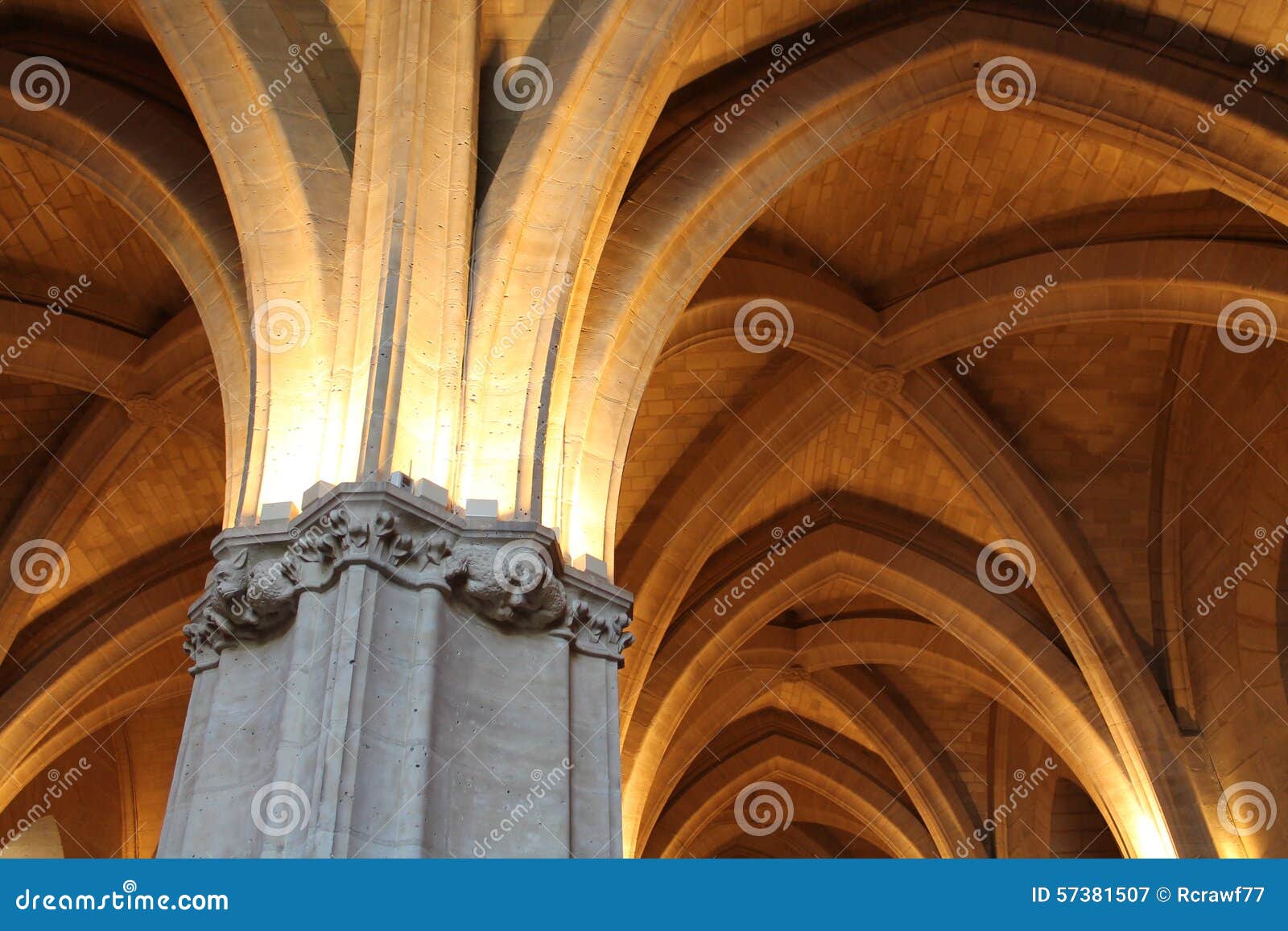 Columns and Arches stock image. Image of yellow, history - 57381507