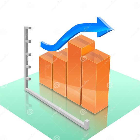 Columns_arrow stock illustration. Illustration of achievement - 12257213