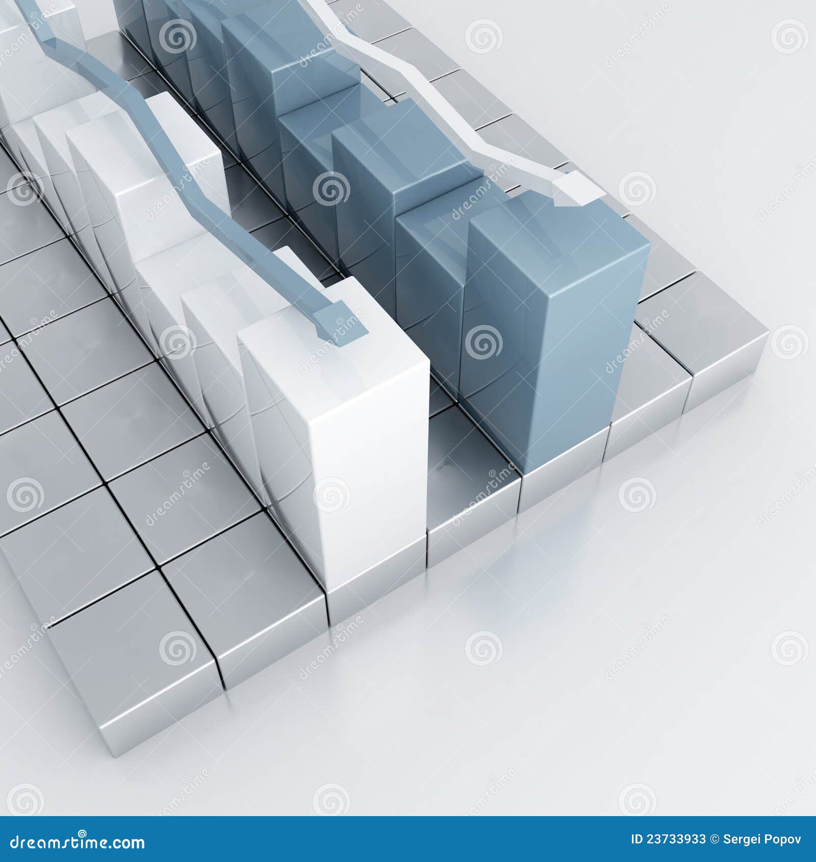 Columns and arrows stock illustration. Illustration of concepts - 23733933