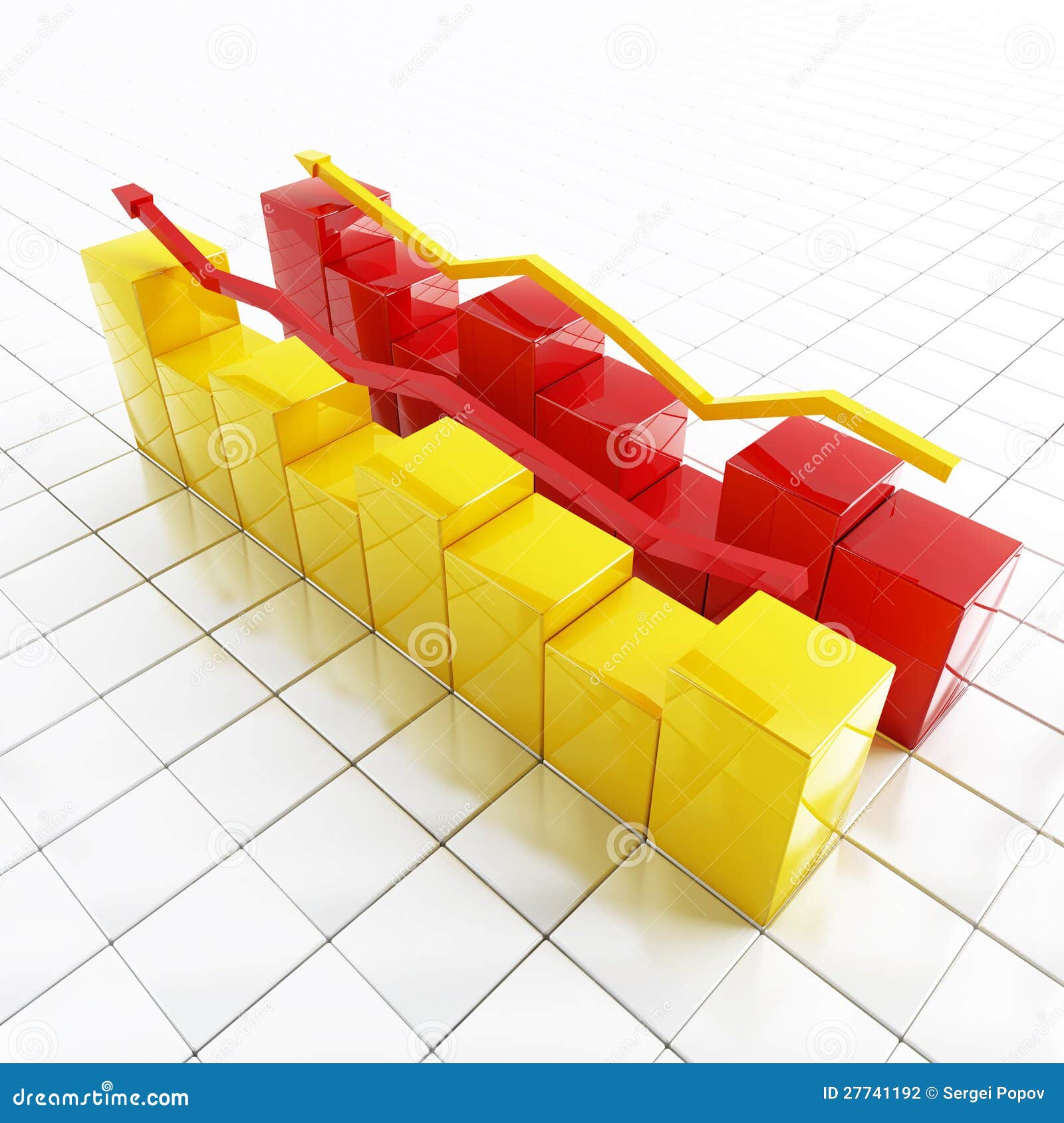 Columns and arrows stock illustration. Illustration of analysis - 27741192