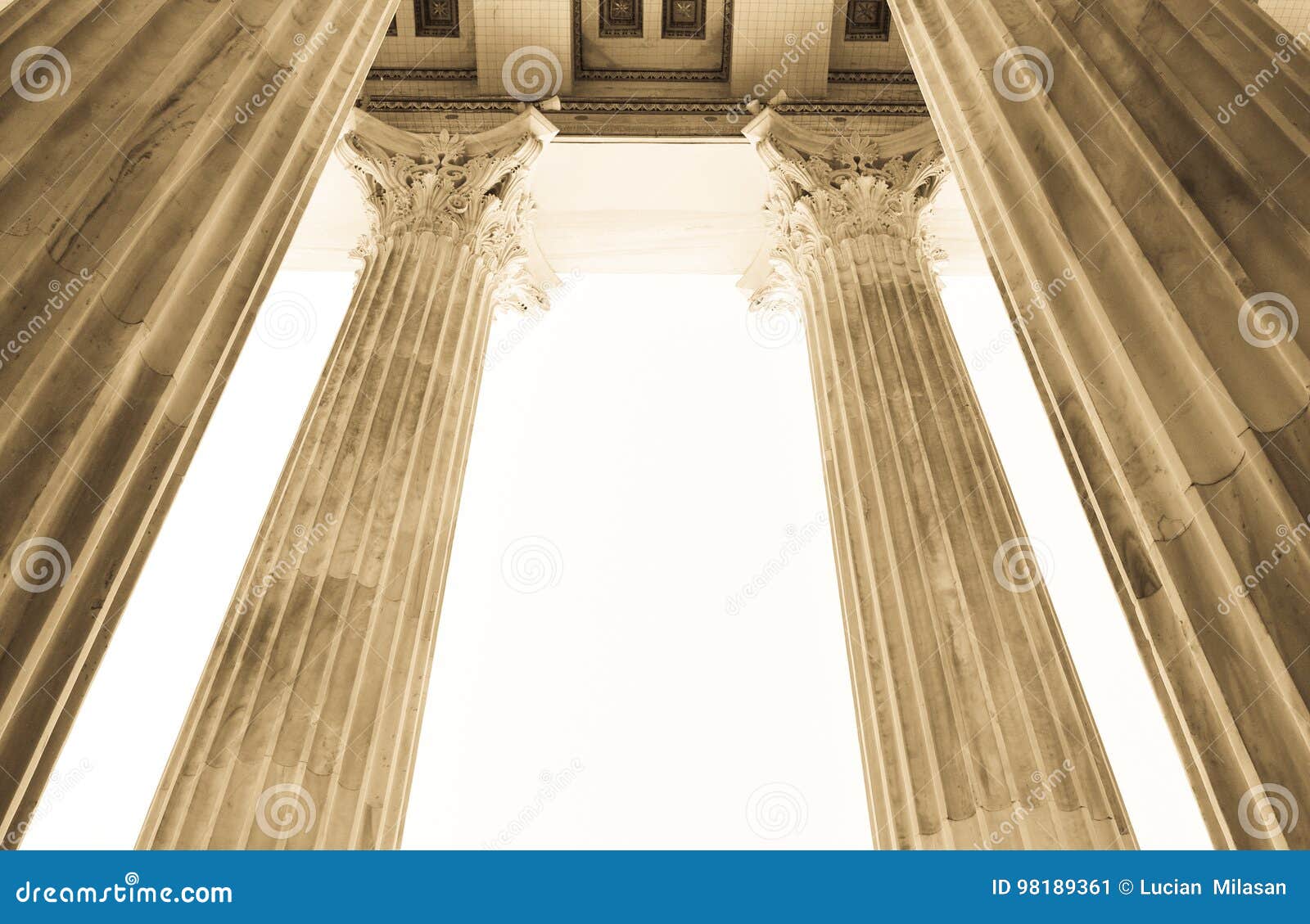 Columns in Athens, Greece stock image. Image of culture - 98189361