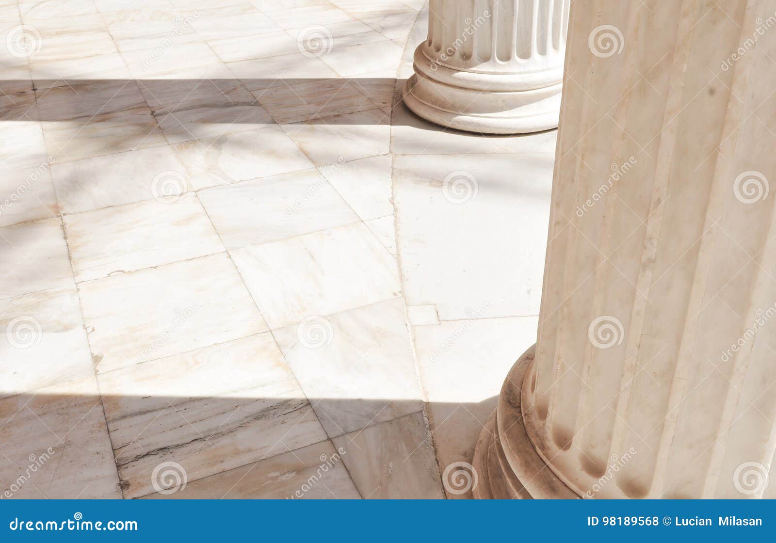 Columns in Athens, Greece stock photo. Image of attica - 98189568