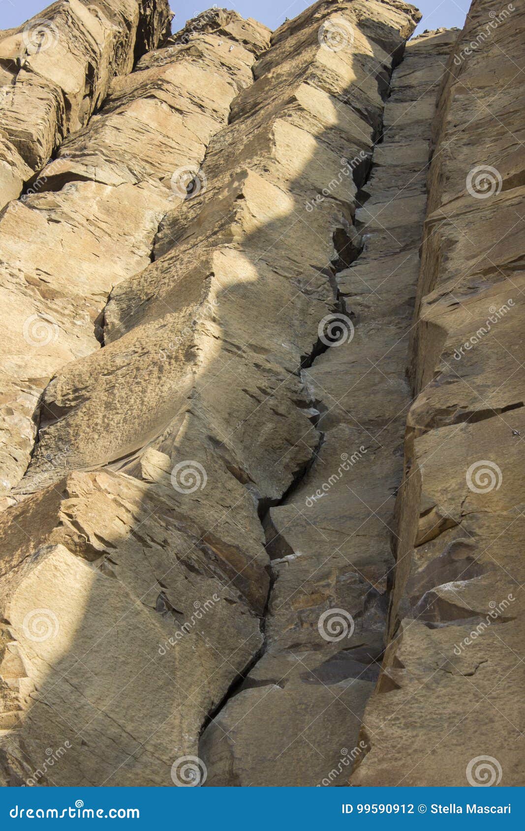 Columns of Basalt stock photo. Image of pitch, formation - 99590912
