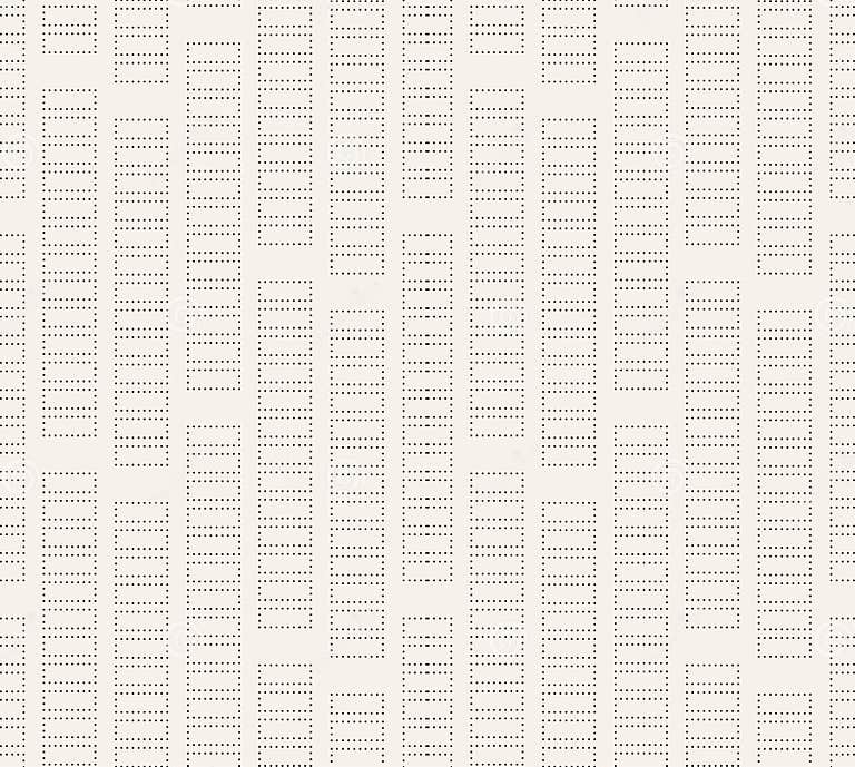 Columns of Black Dotted Rectangles Pattern Stock Illustration ...
