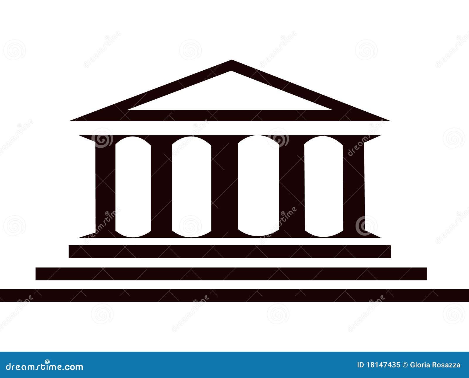 Columns building stock illustration. Illustration of black - 18147435