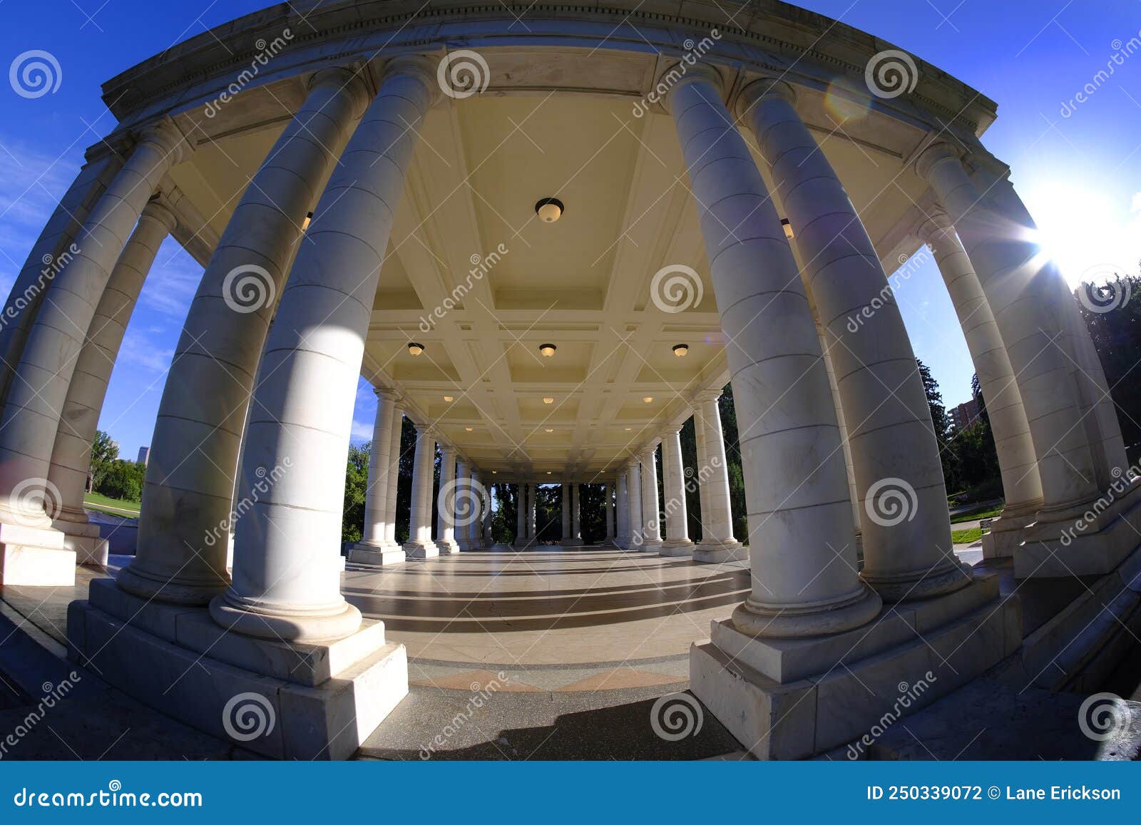 Columns on Building Pavilion Showing Architecture Design and Decorative ...