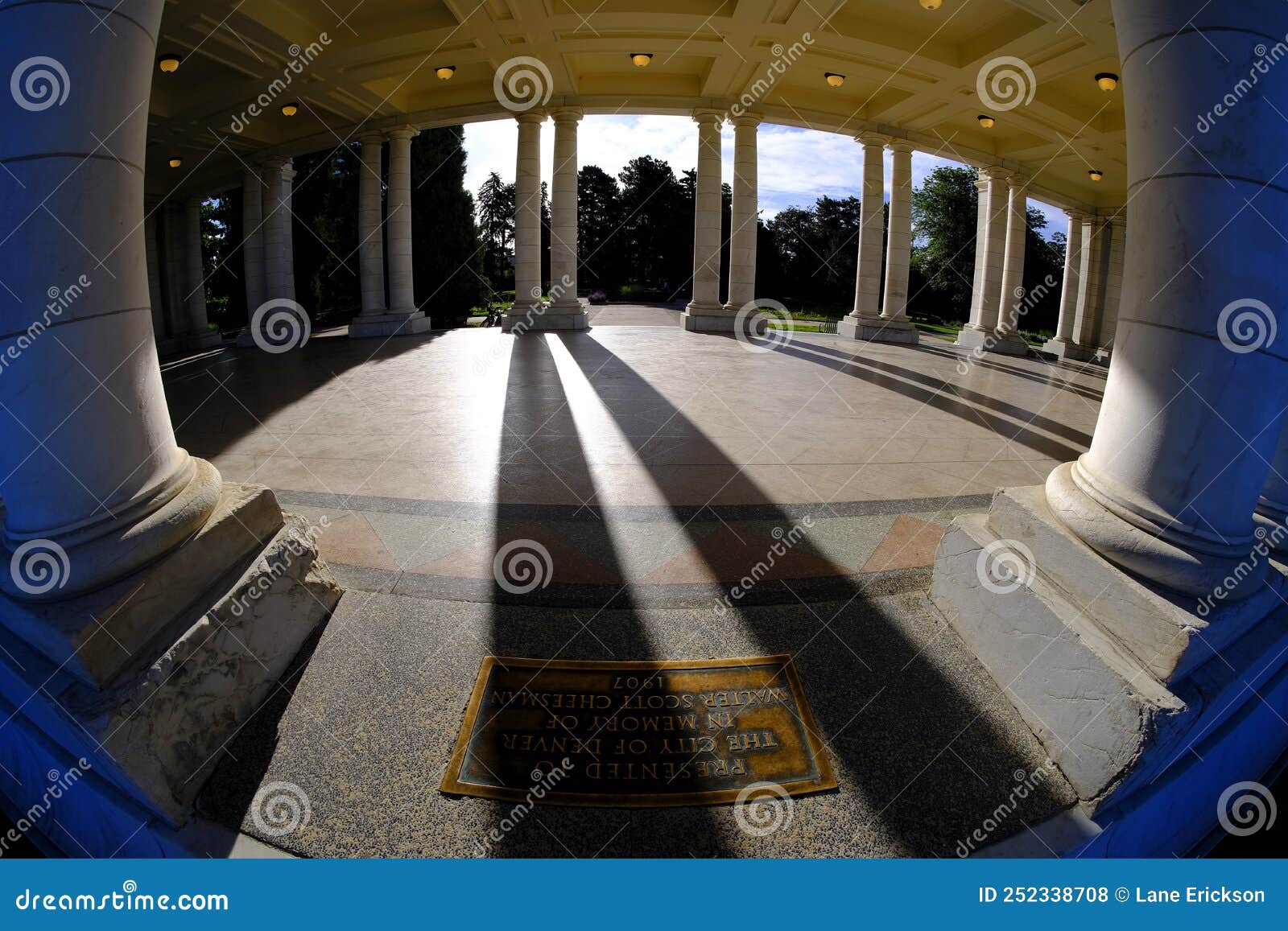 Columns on Building Pavilion Showing Architecture Design and Decorative ...