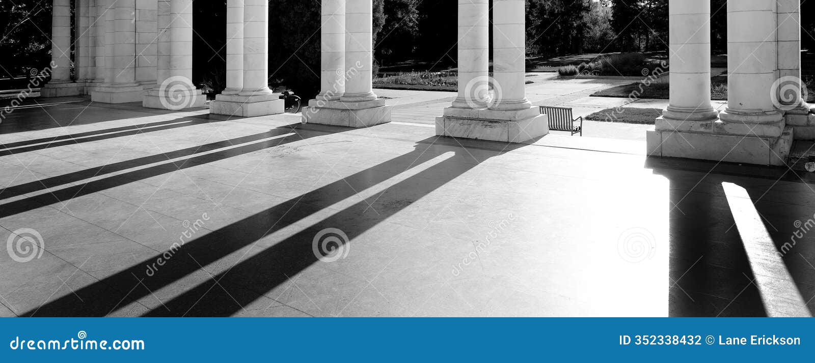 Columns on Building Pavilion Showing Architecture Design and Decorative ...