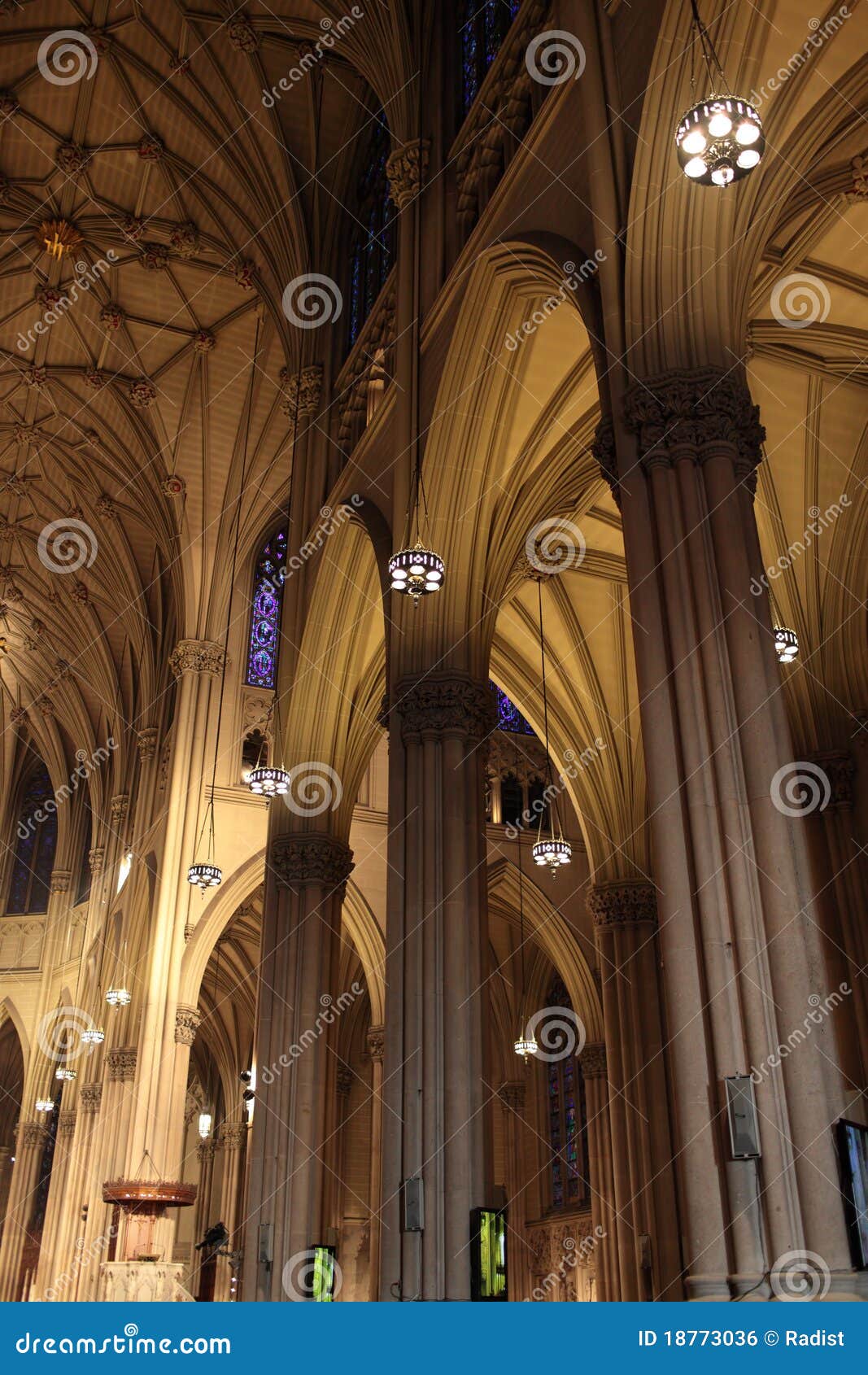 Columns of cathedral stock photo. Image of chapel, roman - 18773036